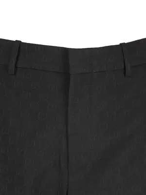 Gucci Gg Wool Trousers - Black