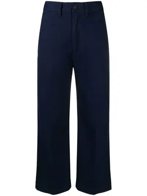 Ralph Lauren Wide-leg Cropped Chinos