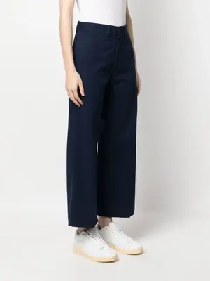 Ralph Lauren Wide-leg Cropped Chinos