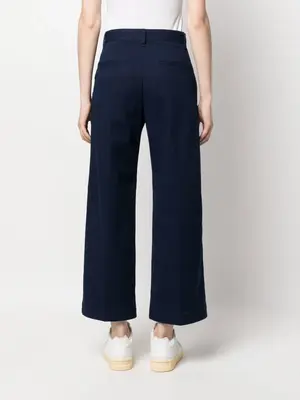 Ralph Lauren Wide-leg Cropped Chinos