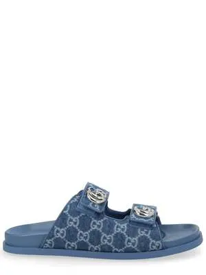 Gucci Logo Sandals - Blue
