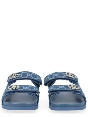 Gucci Logo Sandals - Blue