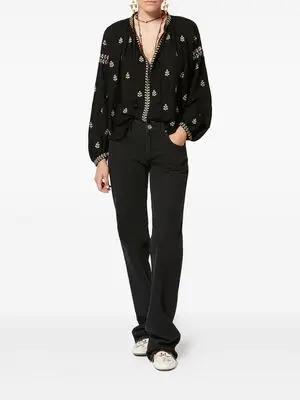 Isabel Marant Étoile Rodis Silk Blouse - Black