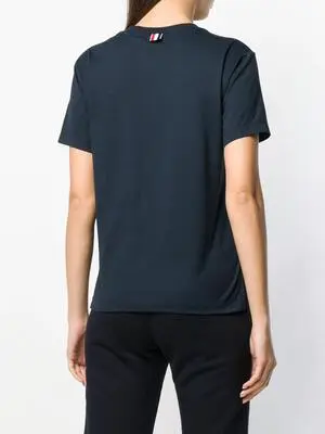 Thom Browne Relaxed Fit Short Sleeve T-shirt - Navy