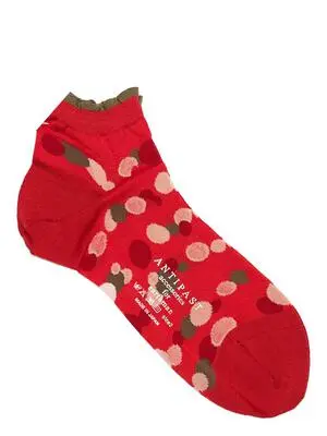 ANTIPAST Pois Short Socks Red