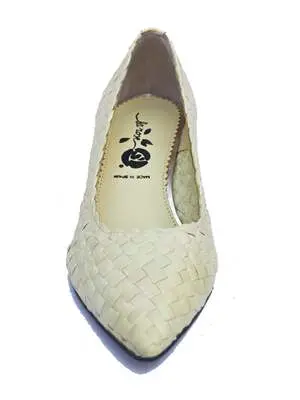 LA ROSE Carol Wooden Pumps - Maiz