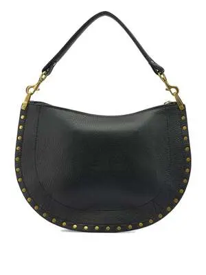 Isabel Marant Oskan Soft Zip Medium Shoulder Bag - Black