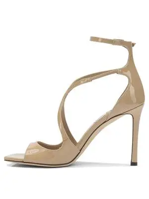 JIMMY CHOO Azia 95mm Heeled Sandals - Beige