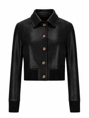 LA ROSE Nappa Leather Jacket - Nero