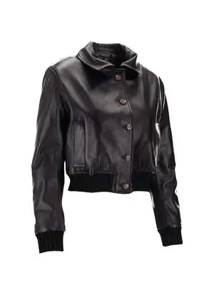 LA ROSE Nappa Leather Jacket - Nero