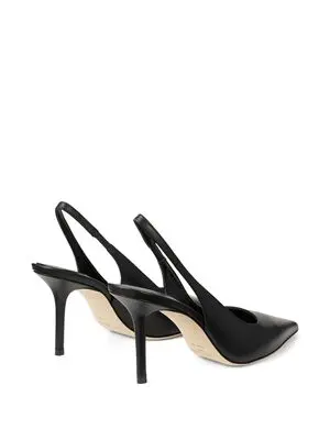 JIMMY CHOO Love Leather Slingback Pumps - Black