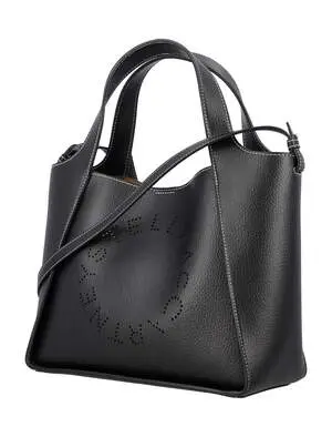 Stella McCartney Grainy Textured Crossbody Bag - Black