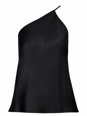 Rick Owens One Shoulder Slip Top - Black