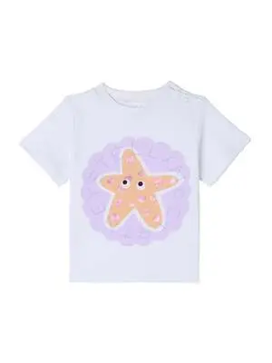 Stella McCartney T-shirt With Starfish Detail - Multicolour
