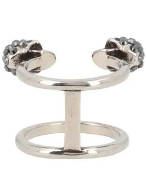 Alexander McQueen Skull Ring - Silver