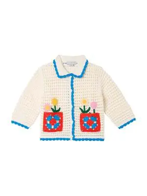 Stella McCartney Floral Appliqué Cotton Sweatshirt - Multicolour