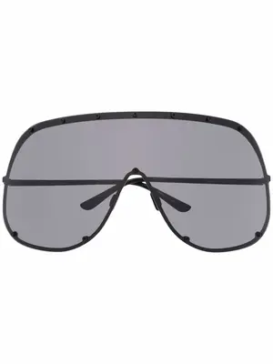 Rick Owens Sunglasses Shield - Blk Temple/blk Lens
