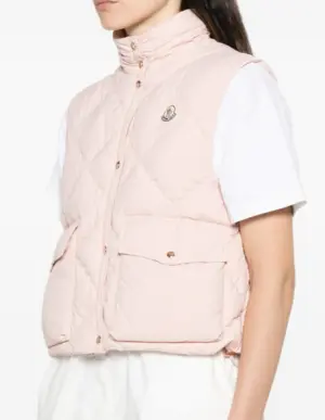 Moncler Biois Waistcoat - Pink