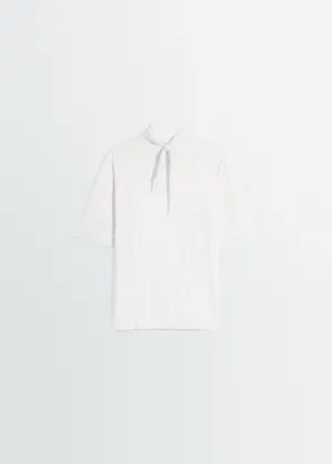 LEMAIRE T-shirt With Foulard - Light Cream
