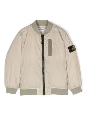 Stone Island Jacket With Logo - Grey