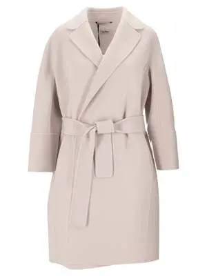 Max Mara Cappotto In Tessuto - Avorio