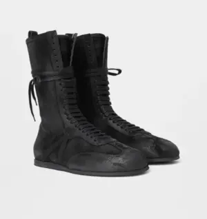 ANN DEMEULEMEESTER Fides Soft High-top Sneakers