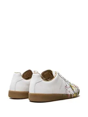 MAISON MARGIELA Replica Paint Splatter Sneakers - Off White/paint.