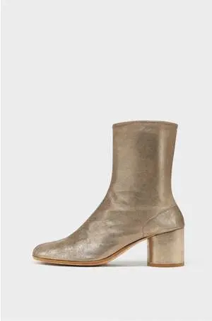 Men's Cream Leather Chelsea Boots