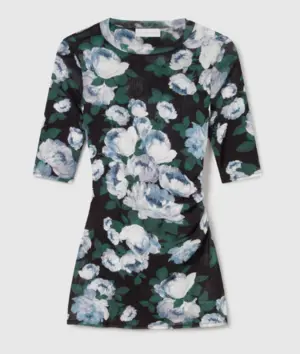 Stella McCartney Bunch Of Roses Mesh Top - Multicolor