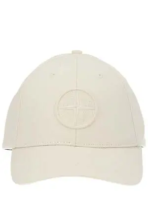 Stone Island Baseball Cap With Logo - Ivory