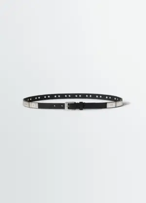 LEMAIRE Studded Leather Belt - Black