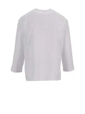 LA ROSE Long Sleeve T-shirt - Bianco