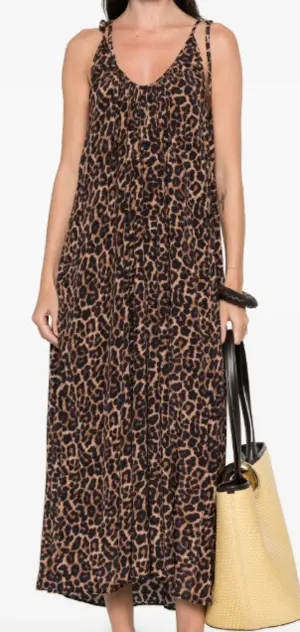 ANINE BING Flora Dress - Leopard