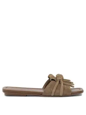 POMME D'OR Slide In Leather Scamosciata