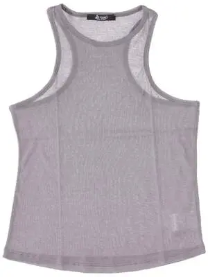 LA ROSE Cropped Tank Top - Grey