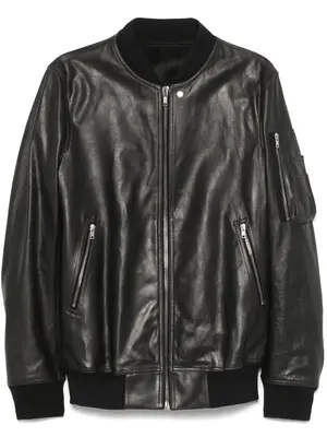 Rick Owens Classic Flight Leather Jacket - Black
