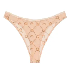 MARINE SERRE Moonogram High-waist Panties - Camel