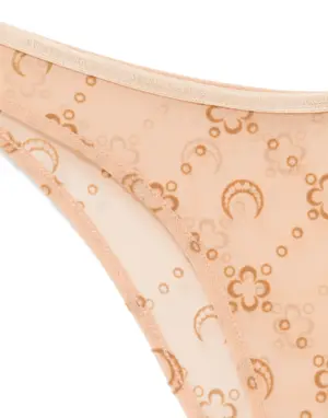 MARINE SERRE Moonogram High-waist Panties - Camel