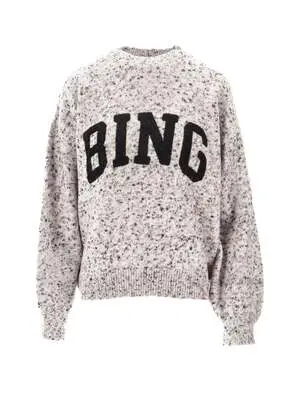 ANINE BING Sydney Crew Sweater - White/black