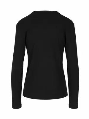 LA ROSE Long Sleeve Jersey T-shirt - Black