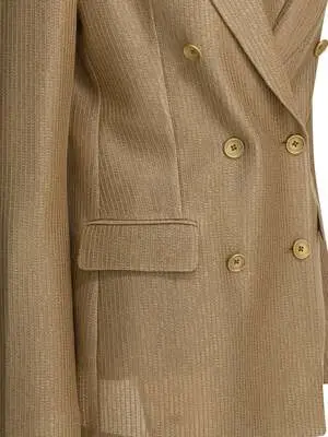 Tagliatore Double-breasted Cotton Blazer - Beige