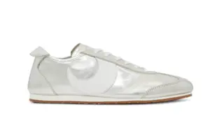 MARINE SERRE Metallic Leather Ms Astra - Silver