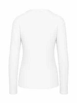 LA ROSE Long Sleeve Ribbed T-shirt