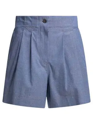 Moncler Cotton Shorts - Light Blue