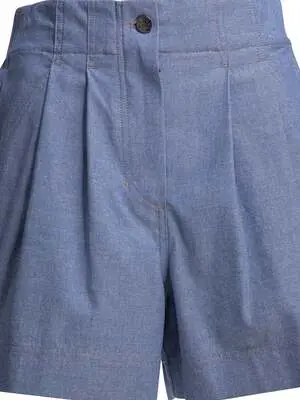 Moncler Cotton Shorts - Light Blue