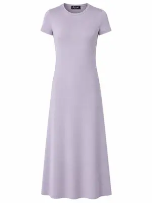 LA ROSE Light Jersey Dress - Grey