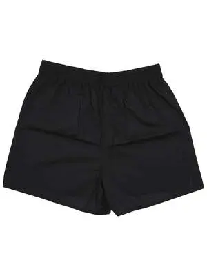 LA ROSE Cotton Buttoned Shorts - Black