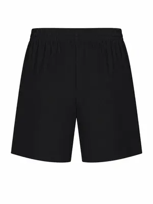 LA ROSE Cotton Buttoned Shorts - Black