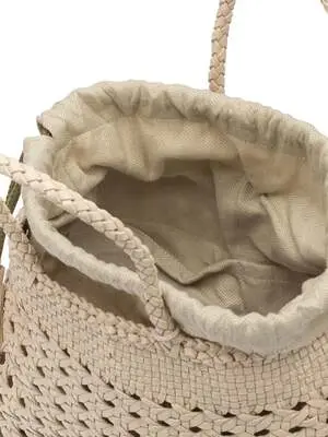 Dragon Diffusion Santa Cano Medium Handbag - Beige