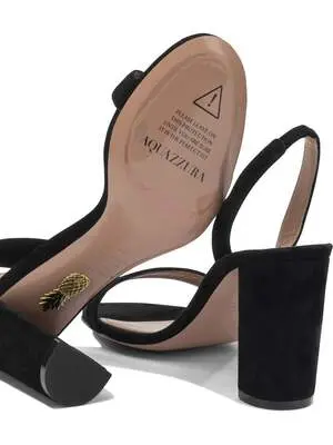 AQUAZZURA So Nude Block 85mm Heeled Sandals - Black